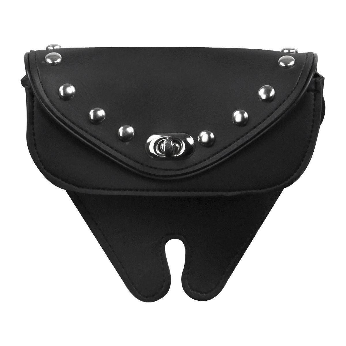 Vance WS22 Black Small Studded Single Pocket Motorcycle Windshield ...